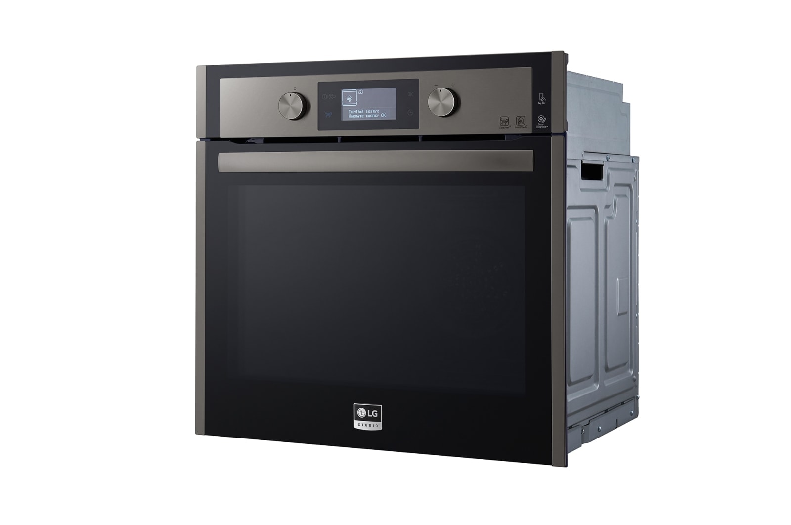 LG Built-in Wall Oven, 67L, Black & Steel | LG UAE