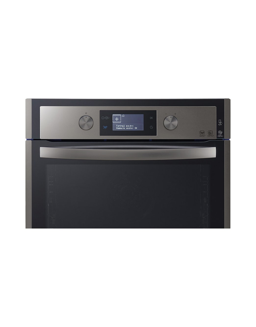 LG Built-in Wall Oven, 67L, Black & Steel | LG UAE