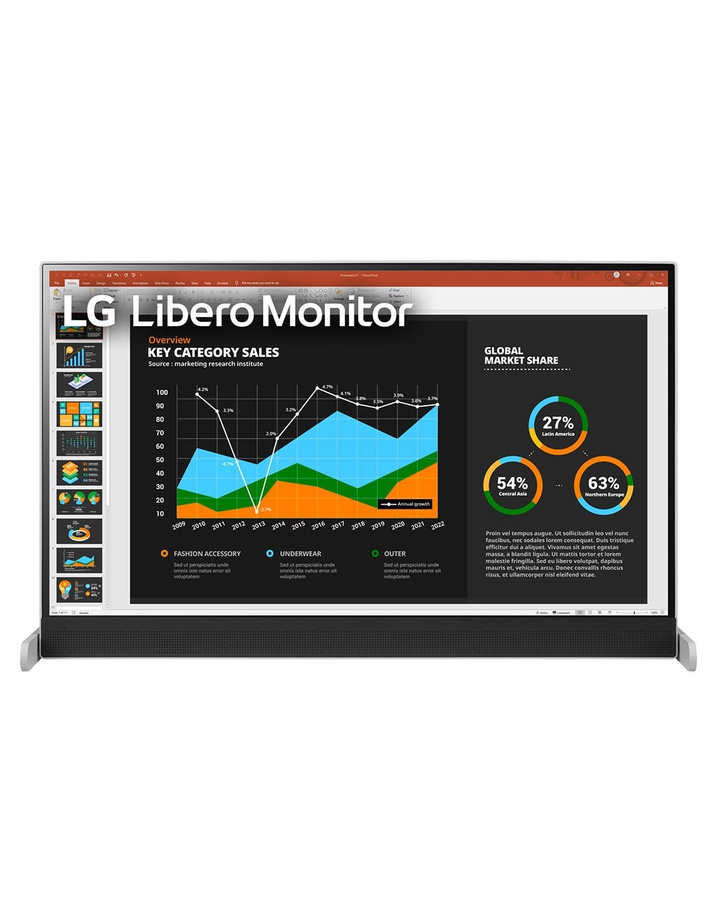 LG Libero Monitor 27 Inch HDR10 With USB C | LG UAE