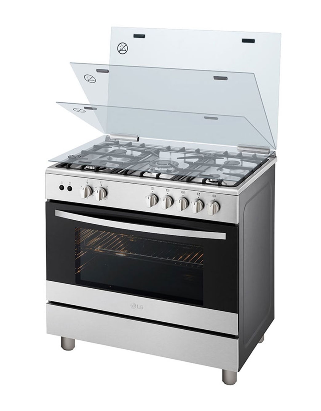 90cm Gas Cooker with Rotisserie Grill | LG UAE