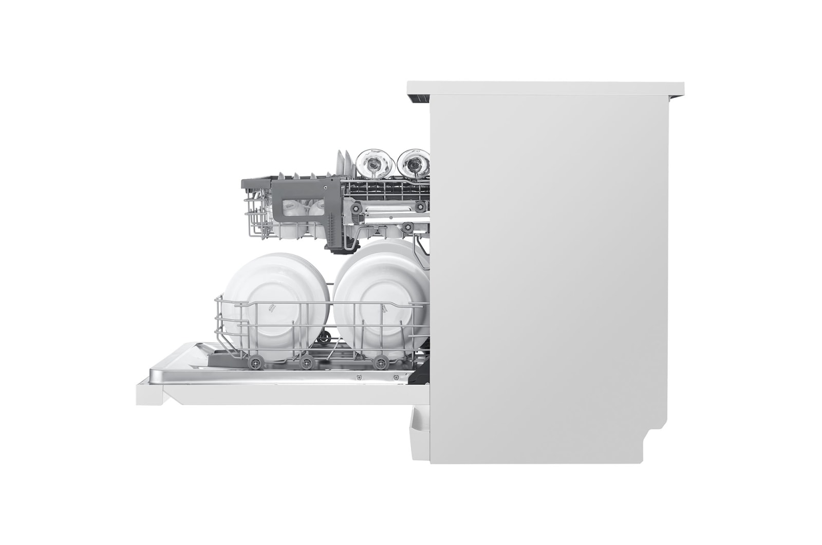 LG QuadWash™ White Dishwasher with ThinQ™ | LG UAE