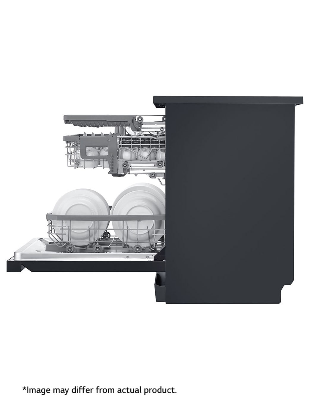 LG Black Dishwasher, QuadWash™ & TrueSteam™ | LG UAE