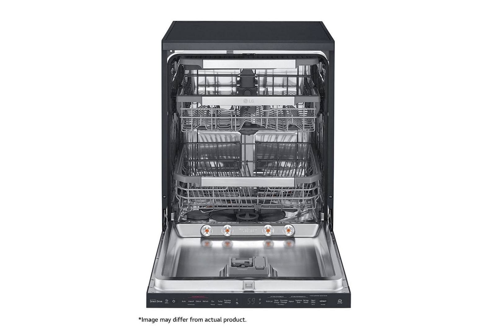 LG Black Dishwasher, QuadWash™ & TrueSteam™ | LG UAE
