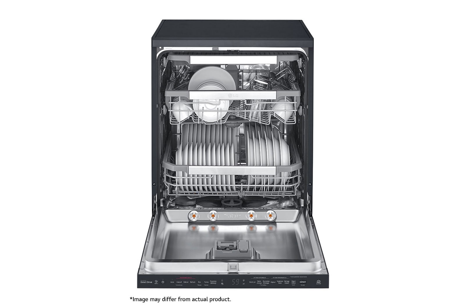LG Black Dishwasher, QuadWash™ & TrueSteam™ | LG UAE