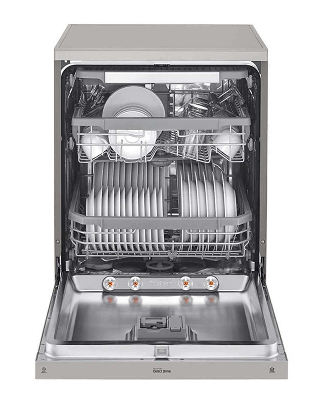 2024 LG QuadWash Steam Dishwasher, Platinum Silver | LG UAE
