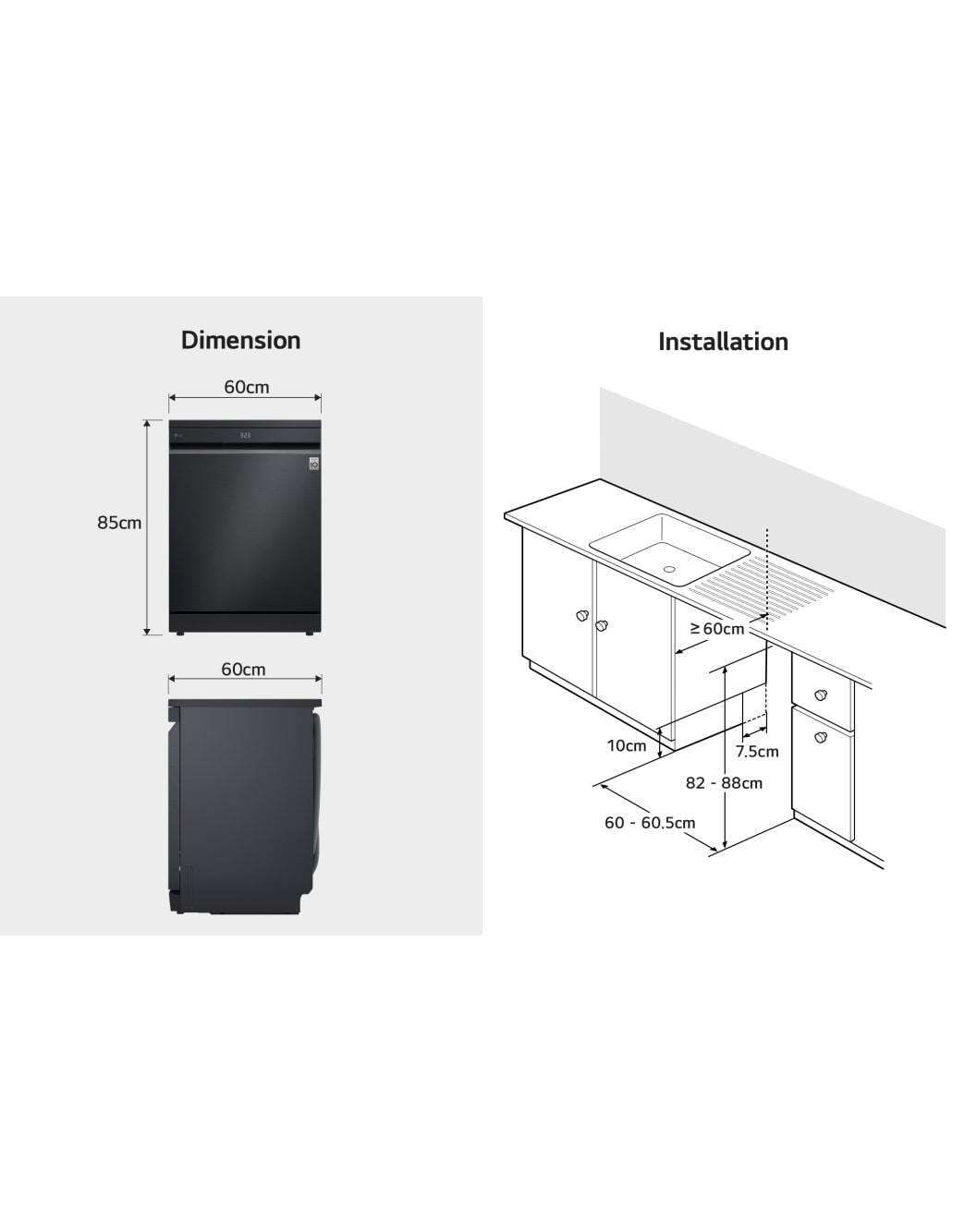 14 Places QuadWash™ Dishwasher, DFC287HMS | LG UAE