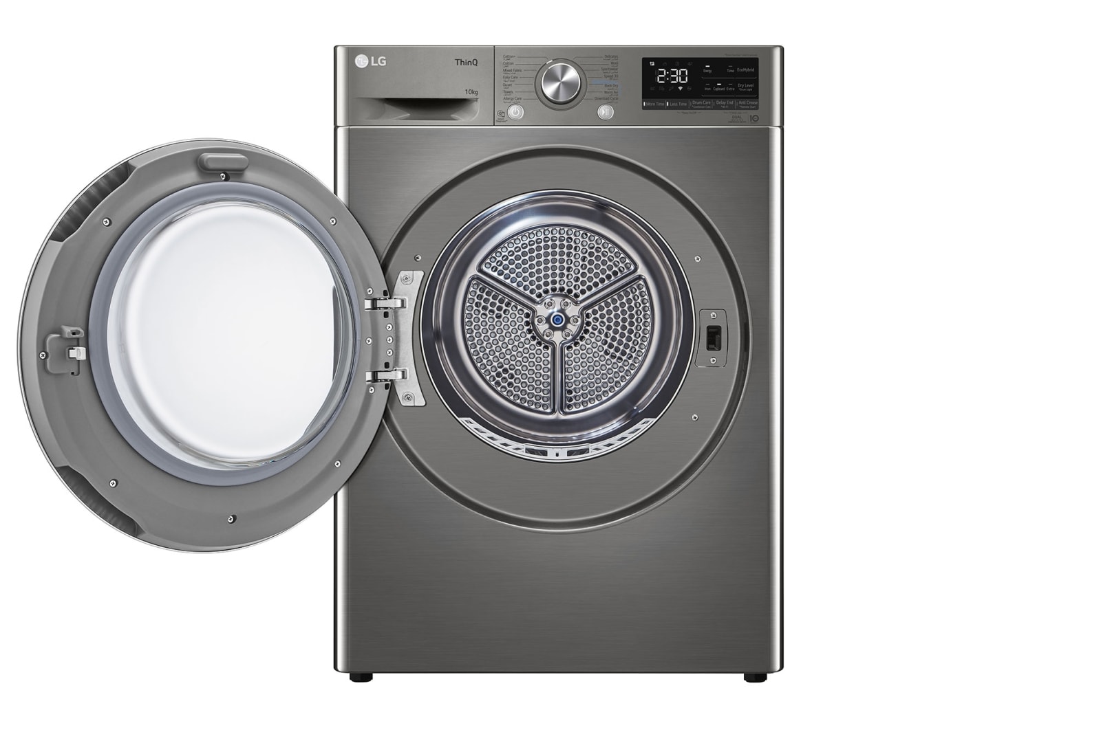 2024 LG 10Kg DUAL Inverter Dryer, Platinum color | LG UAE