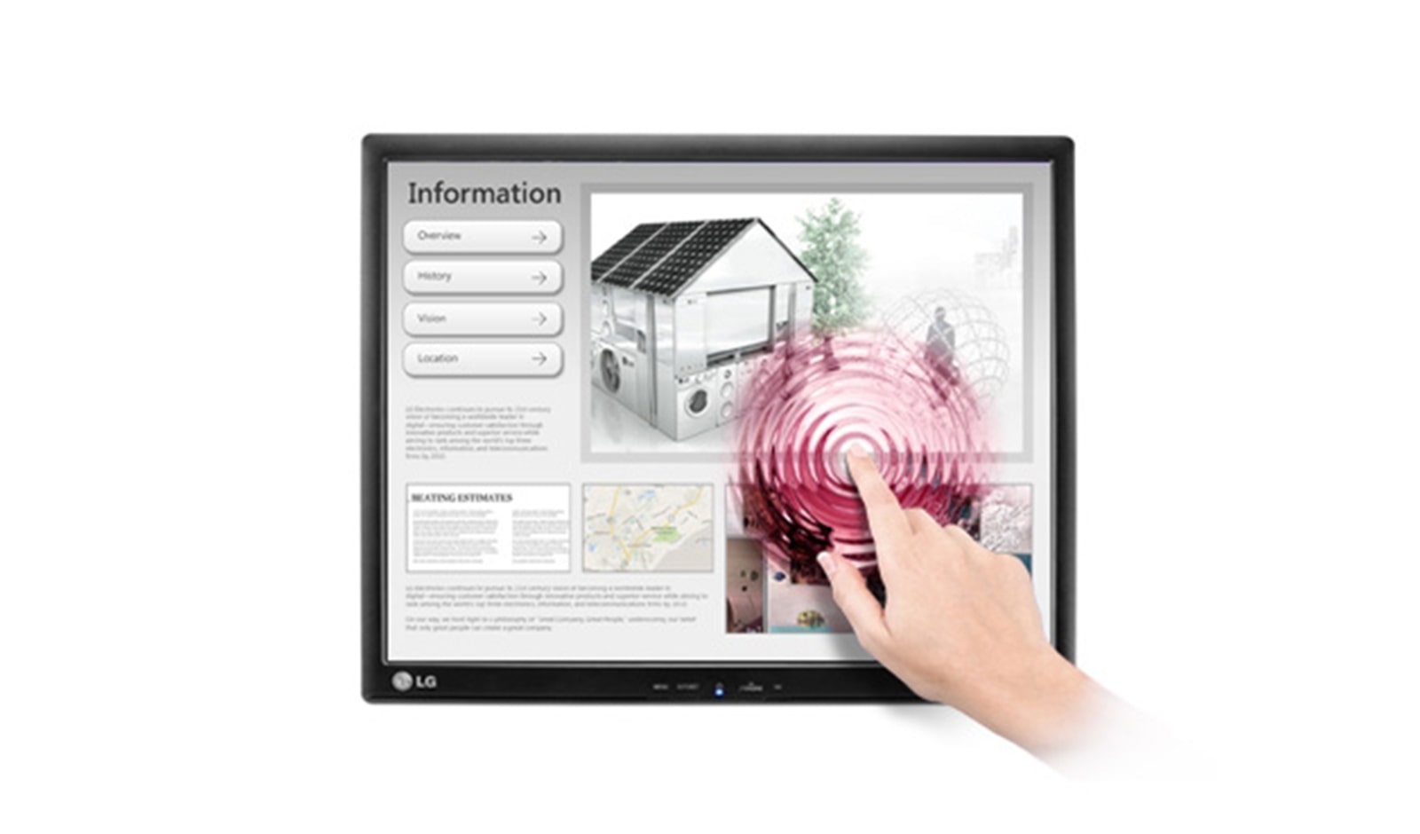 LG - 17MB15T 17'' Touch Screen Monitor with HD Resolution | LG AE