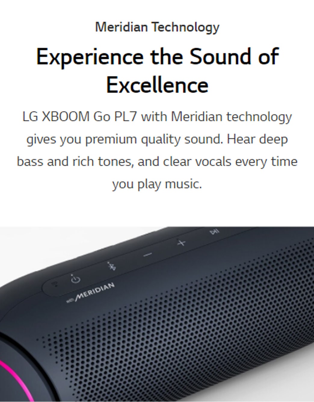 LG XBOOM Go PL7 Waterproof Bluetooth Speakers | LG UAE