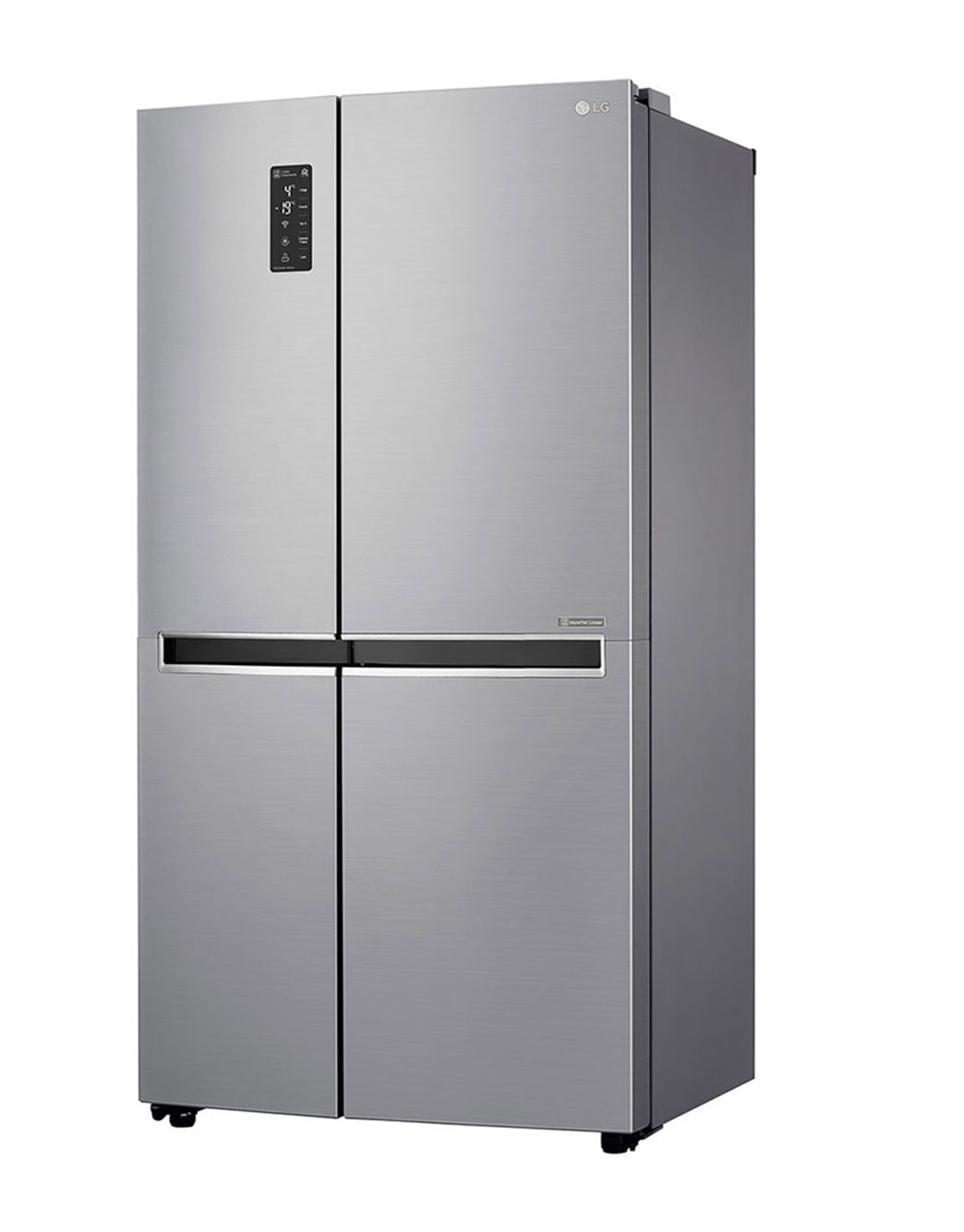 LG Side by Side Refrigerator, Platinum Silver, Inverter Linear ...