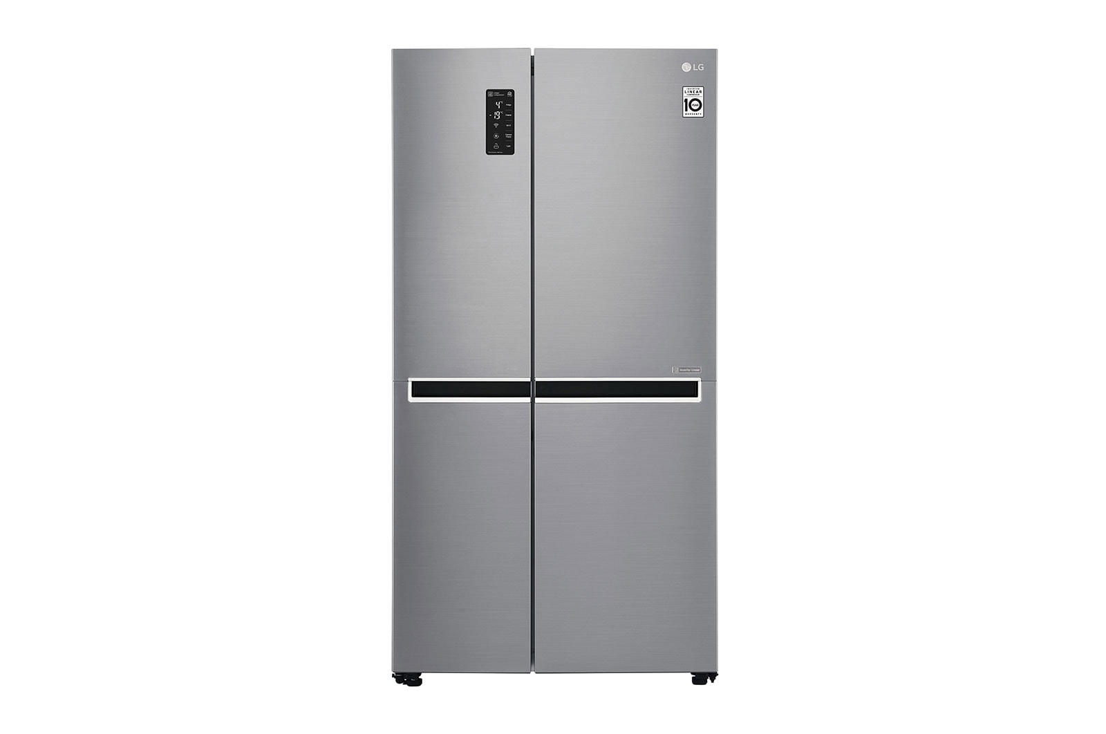 LG Side by Side Refrigerator, Platinum Silver, Inverter Linear ...