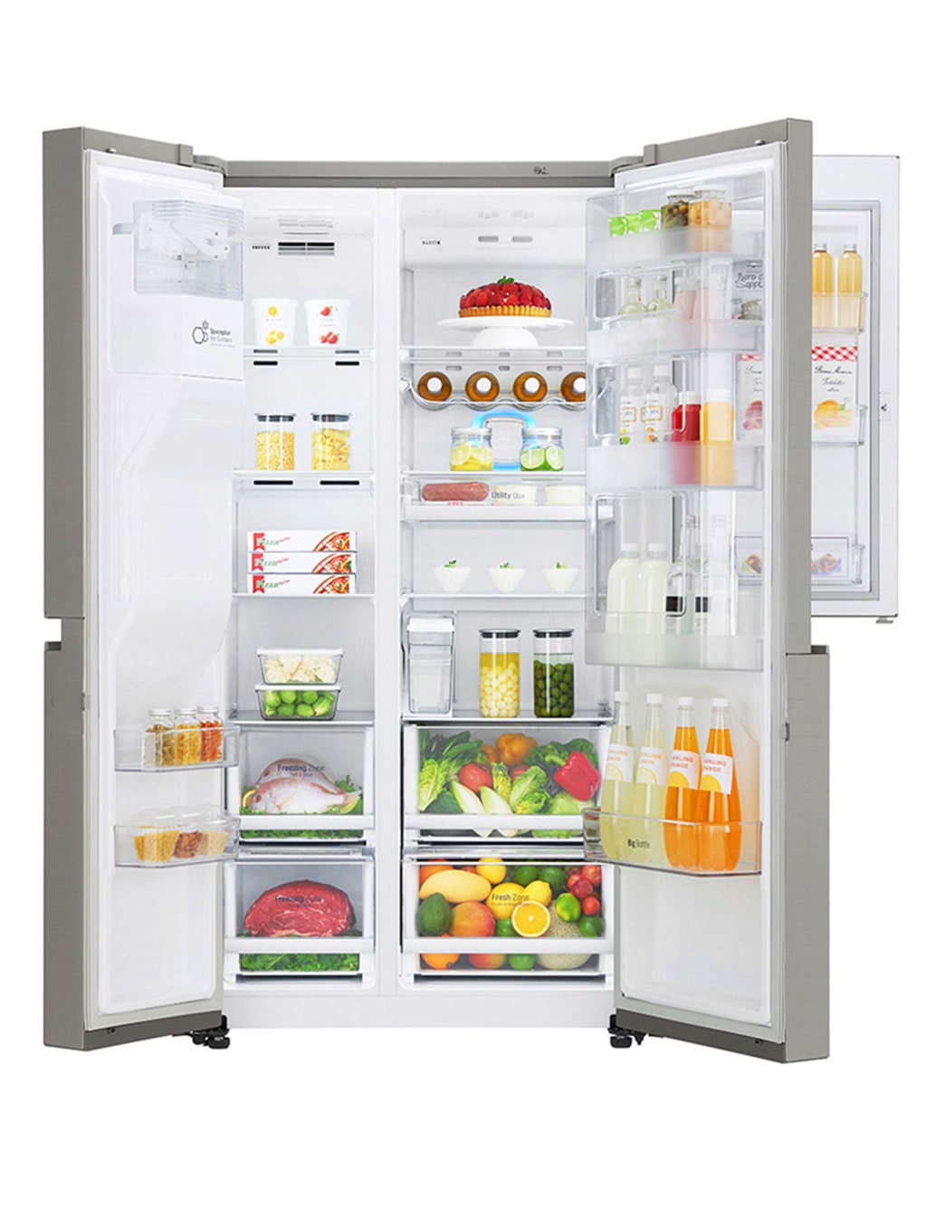 LG Mega Capacity Side-by-Side Refrigerator with New Door-in-Door™ | LG UAE