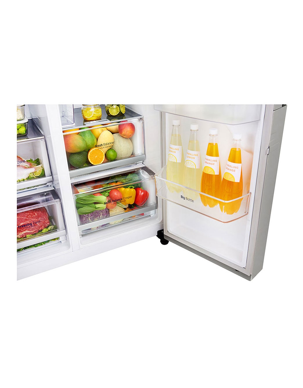 LG Mega Capacity Side-by-Side Refrigerator with New Door-in-Door™ | LG UAE