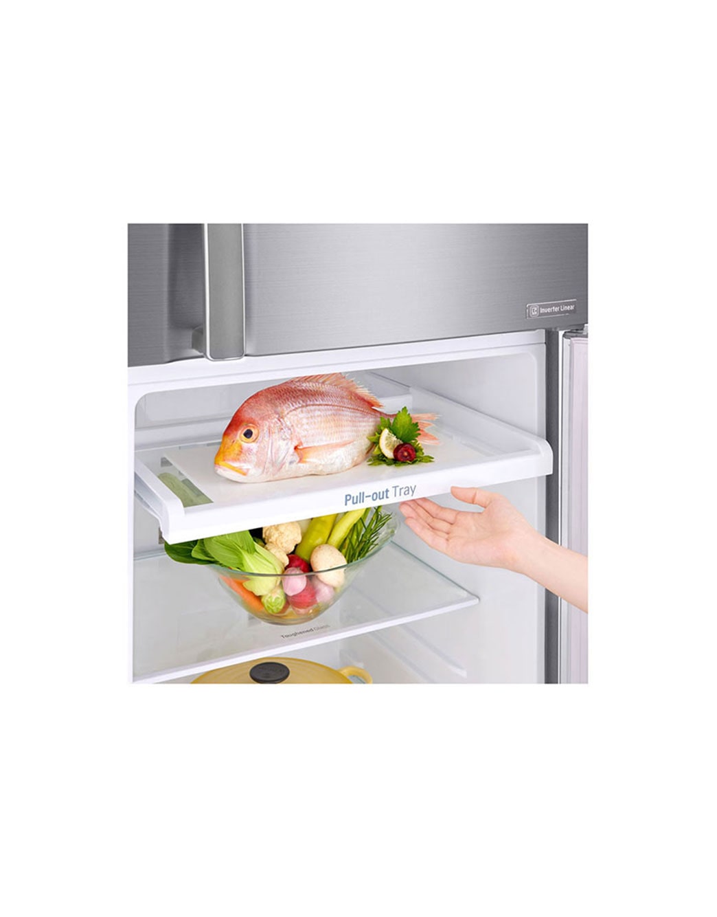 LG Top Mount Freezer, Inverter Linear Compressor, DoorCooling+™, Multi ...