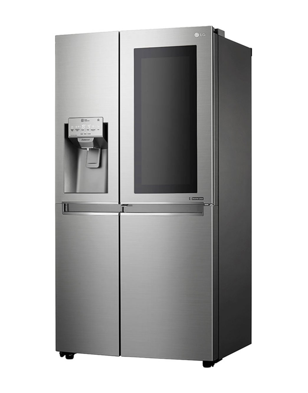 LG InstaView™ Double Door Fridge, 601L, Silver | LG UAE
