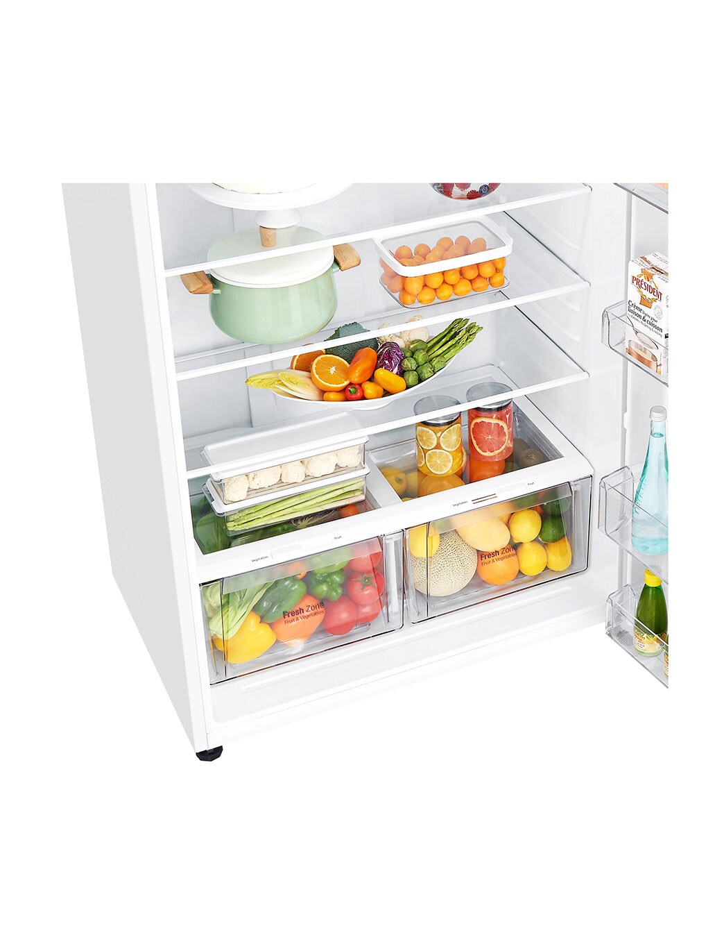 LG Large Fridge, Inverter Linear Compressor, White | LG UAE