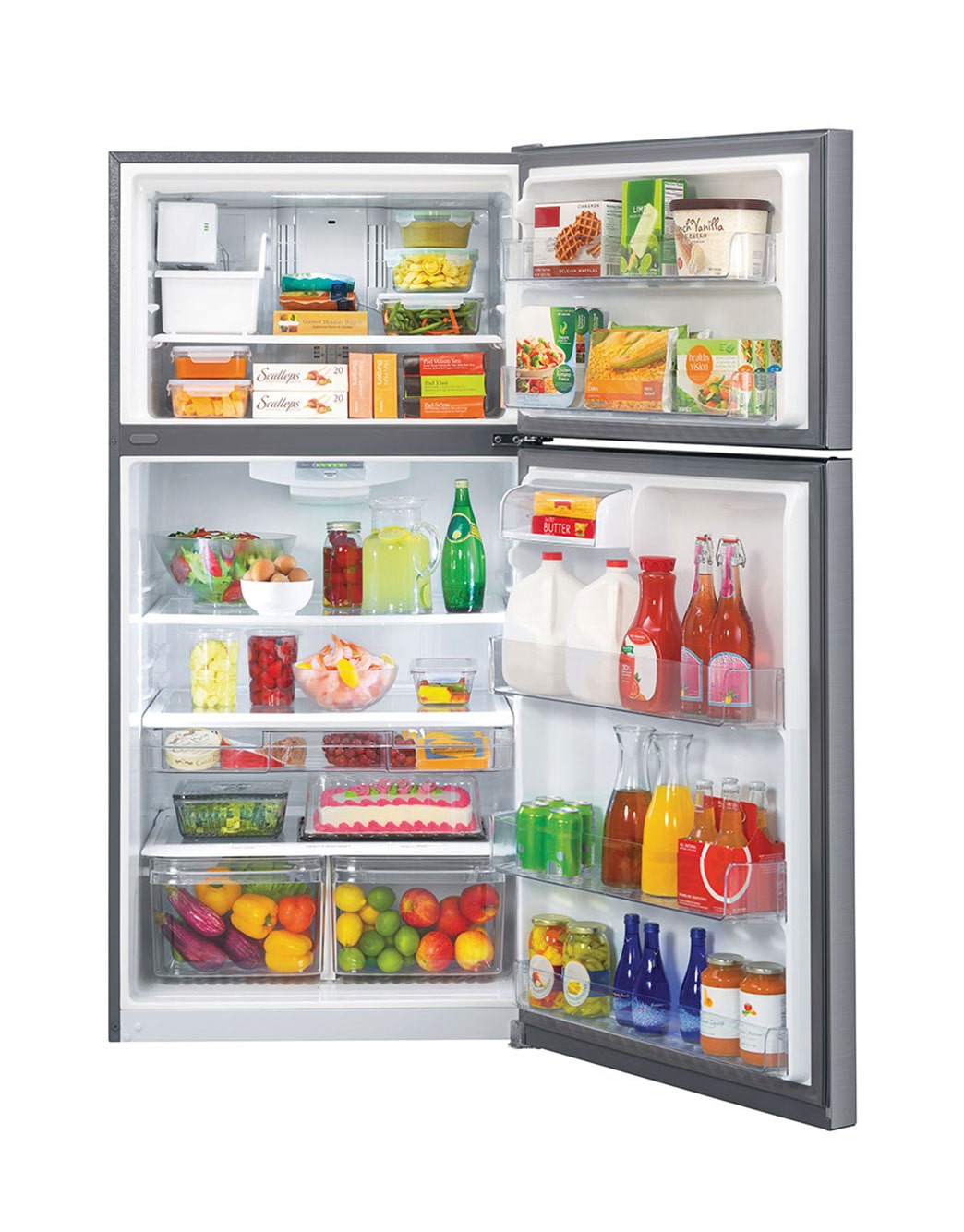 LG Top Mount Refrigerator, Stainless Steel, Smart Inverter Compressor ...