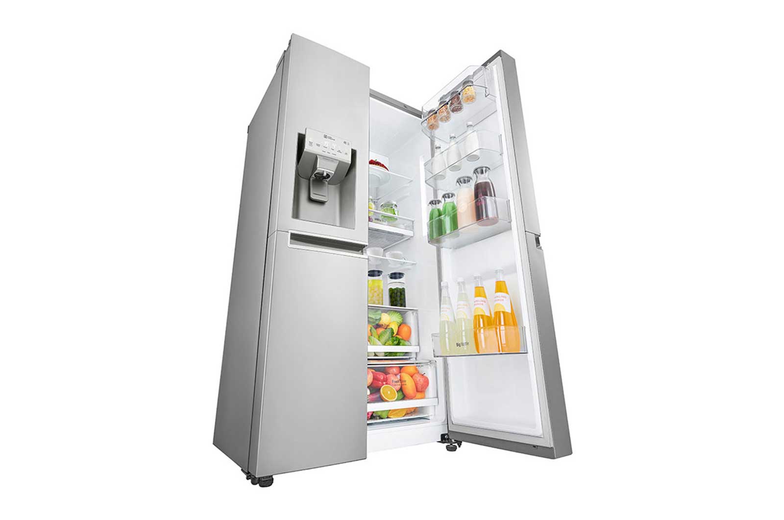 LG Door-in-Door® Side by Side Refrigerator, Inverter Linear Compressor ...