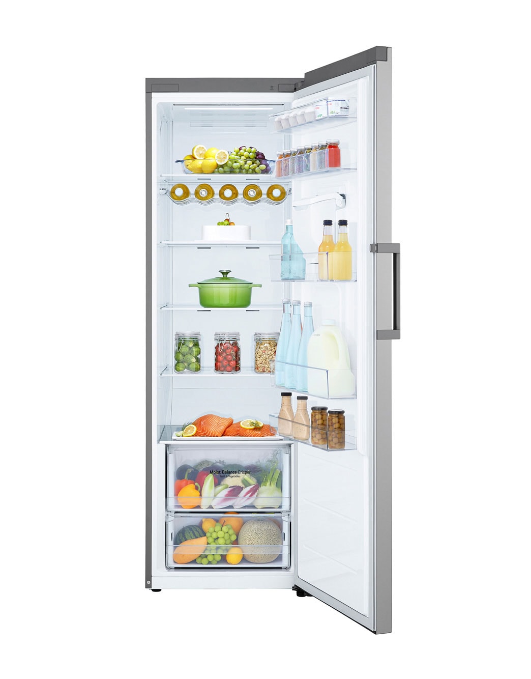 LG Single Door Fridge, 380L, Platinum Silver | LG UAE