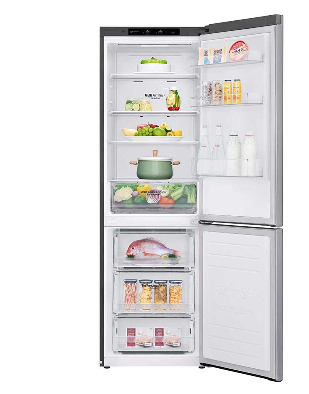 LG Bottom Mount Fridge, Smart Inverter, 341L | LG UAE