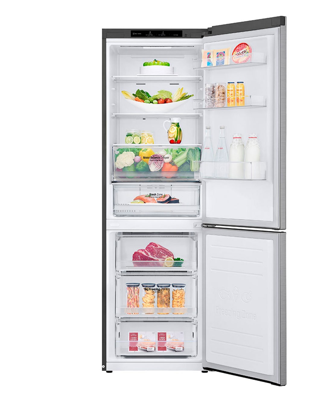 LG Bottom Mount Fridge, Smart Inverter, 341L | LG UAE