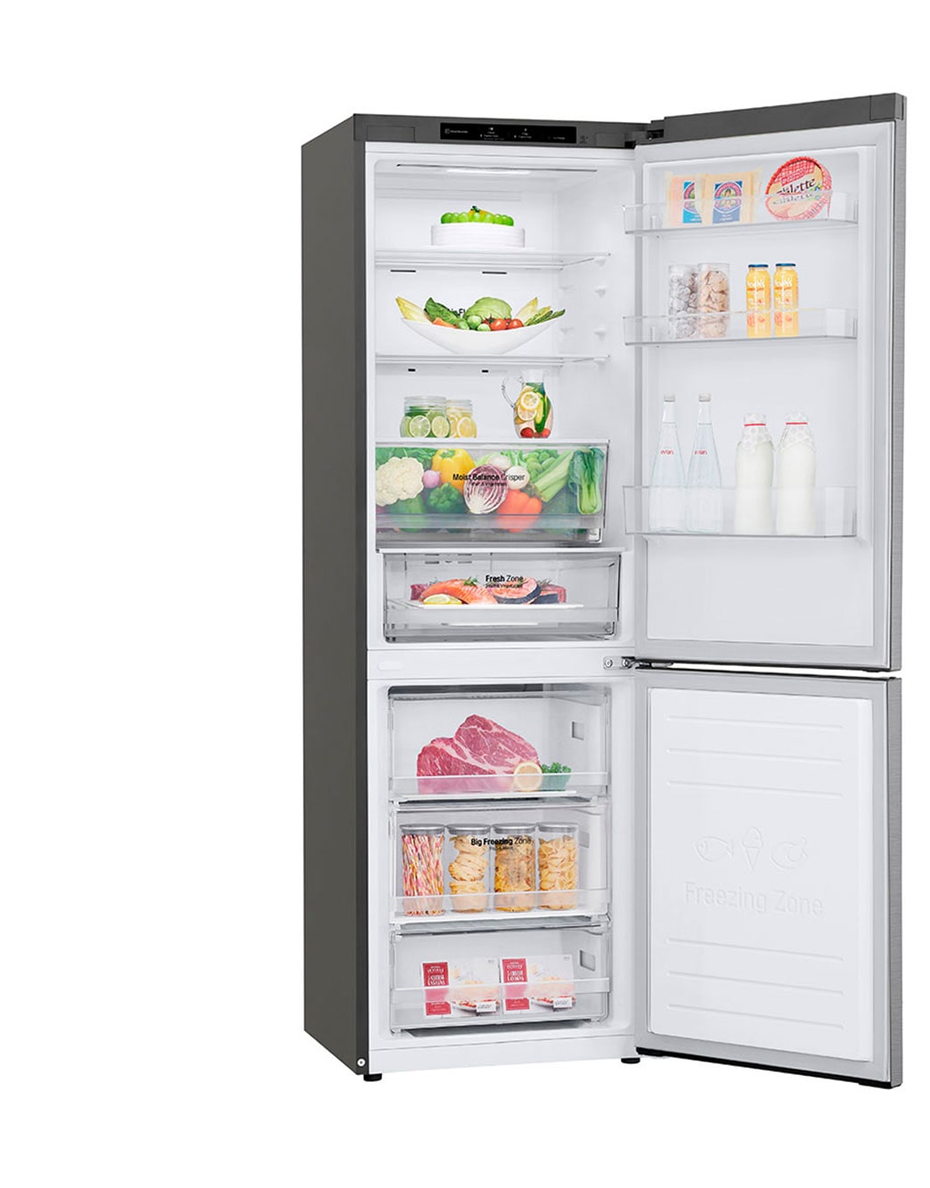 LG Bottom Mount Fridge, Smart Inverter, 341L | LG UAE
