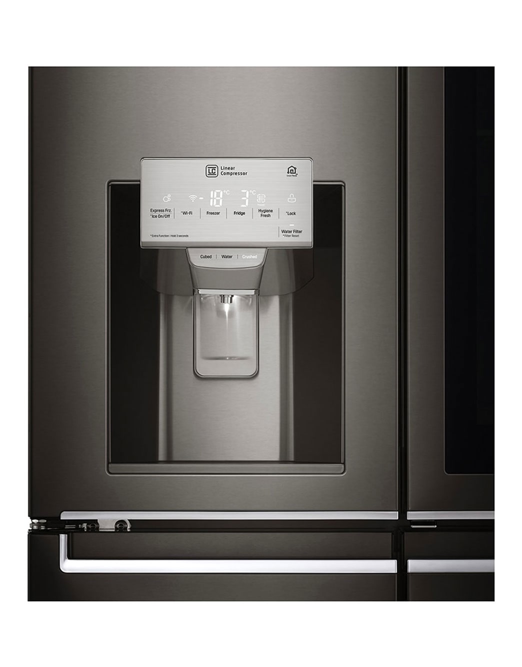LG InstaView™ French Door Fridge, 716L, Steel | LG UAE