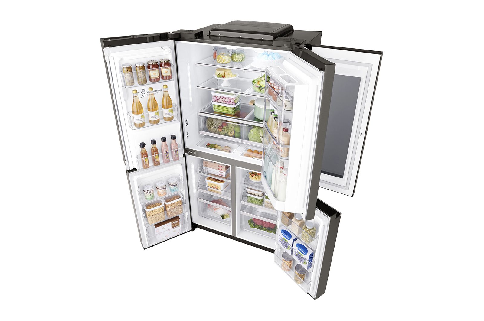 LG InstaView™ French Door Fridge, 716L, Steel | LG UAE