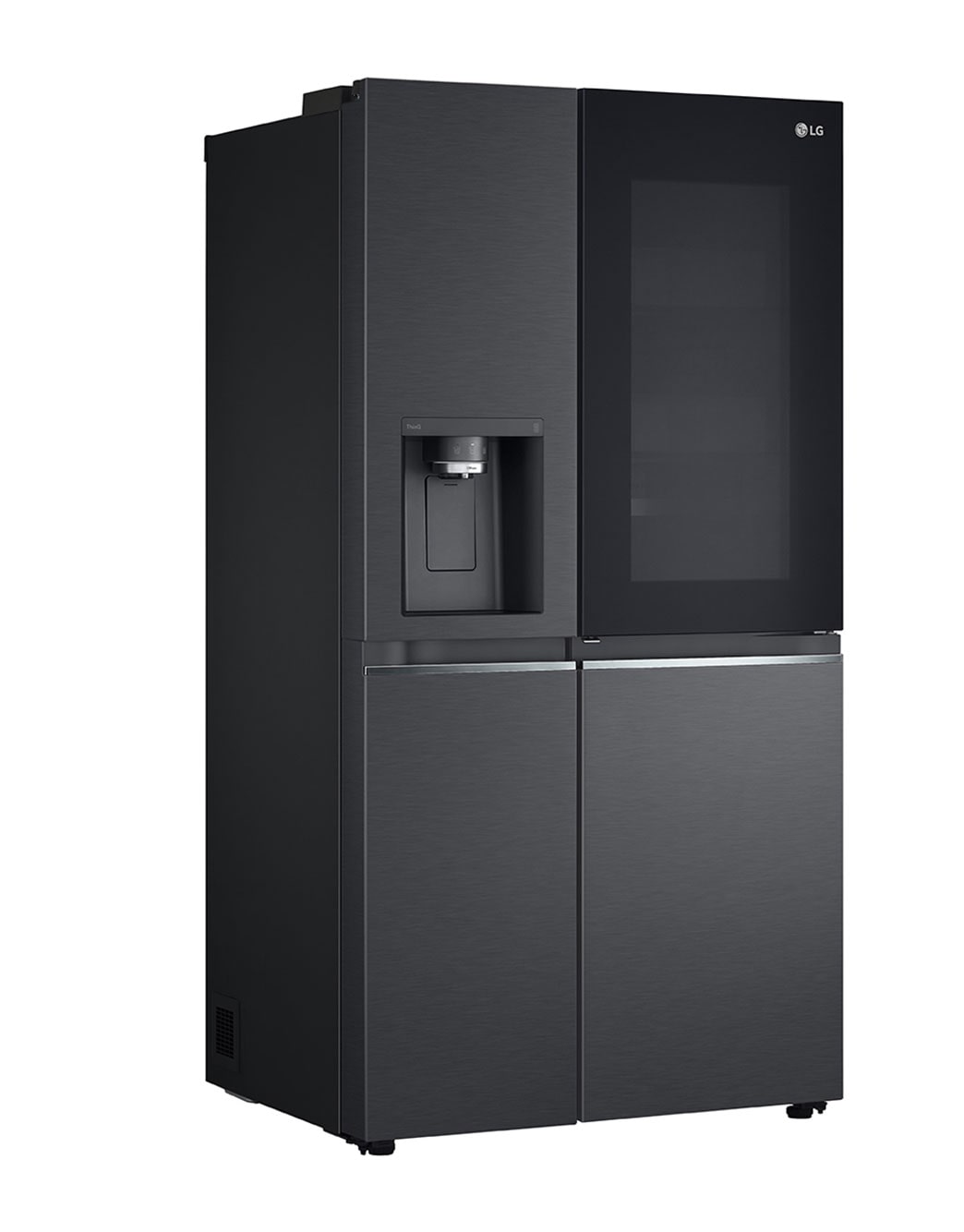 LG Double Door InstaView™ Black fridge, 617 Litre | LG UAE