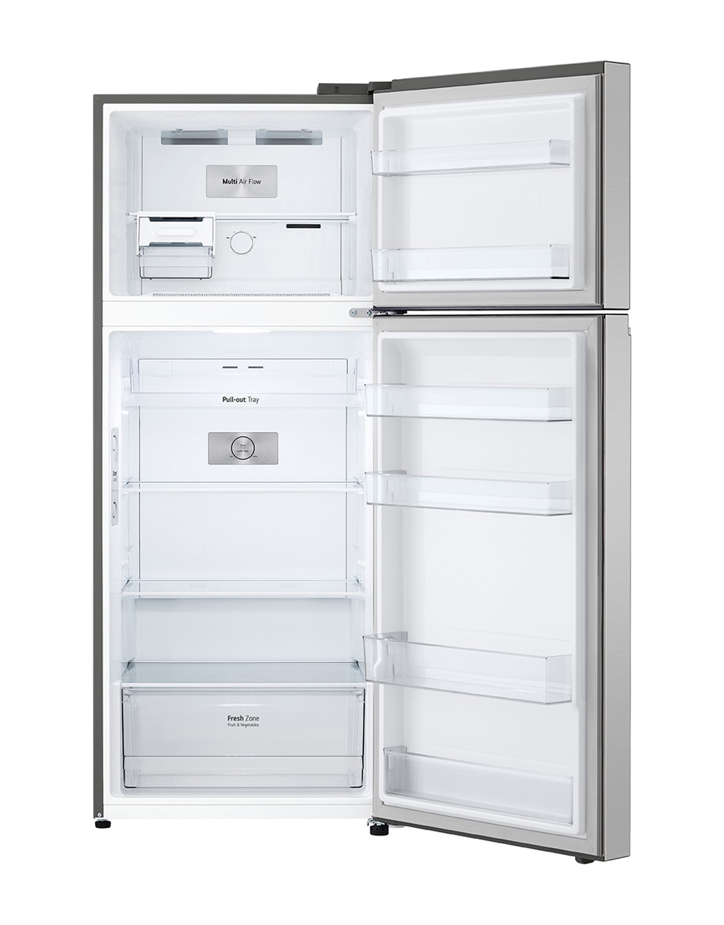 LG Top Mount Fridge, 395L, Platinum Silver | LG UAE