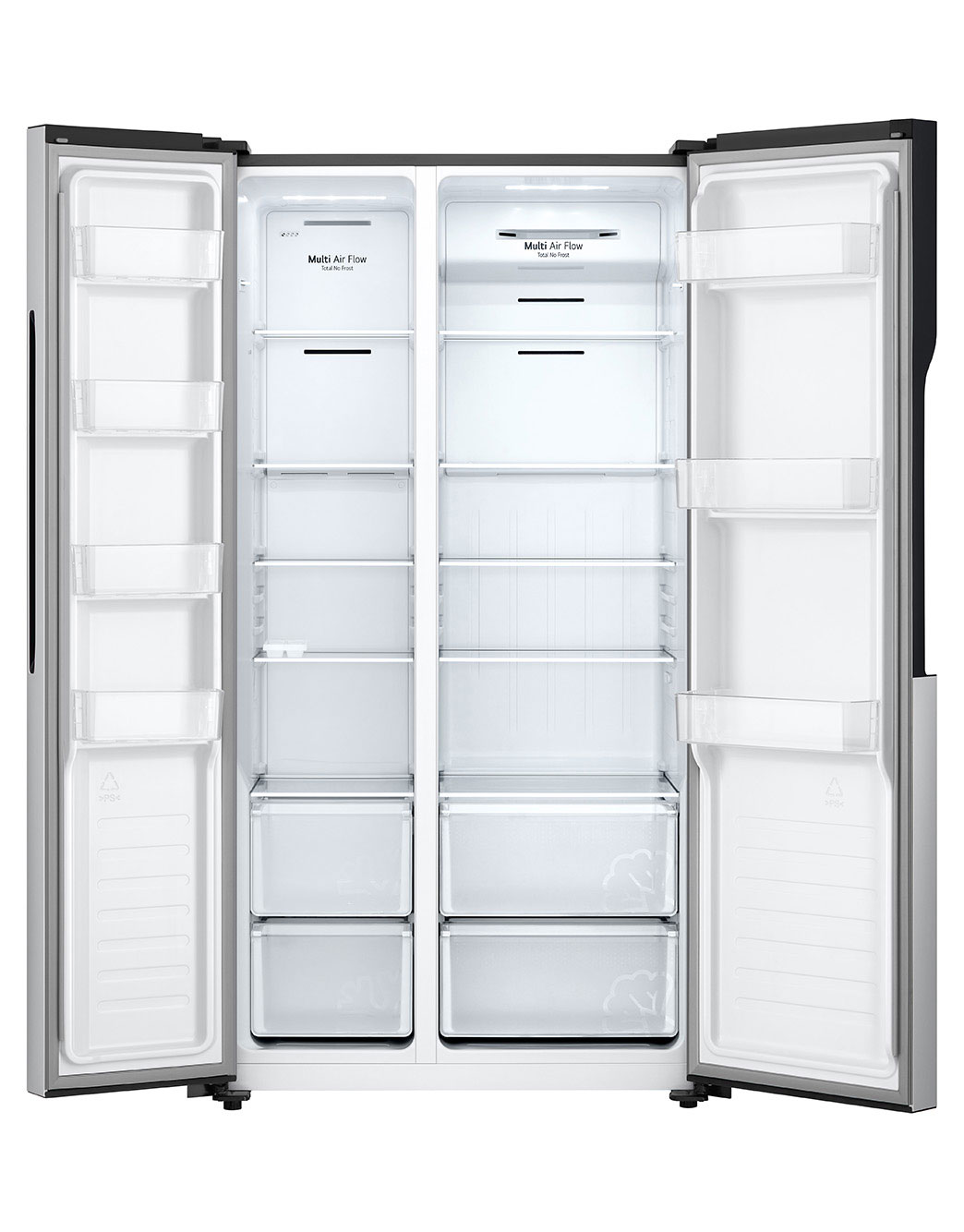 Side by Side LG Refrigerator 509L Touch LED Display | LG UAE