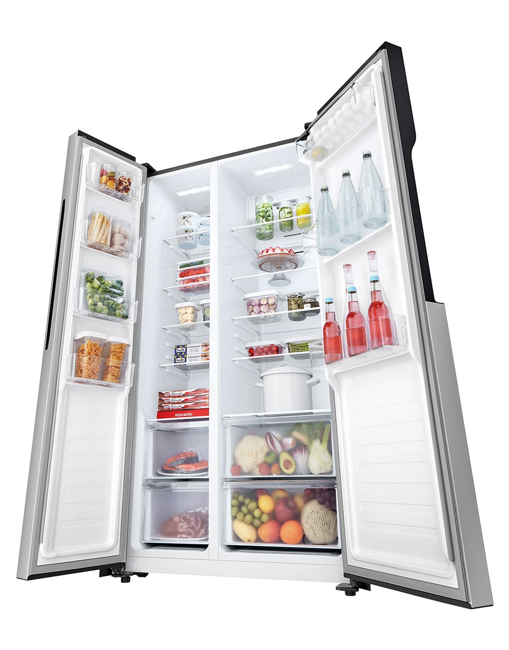 Side by Side LG Refrigerator 509L Touch LED Display | LG UAE