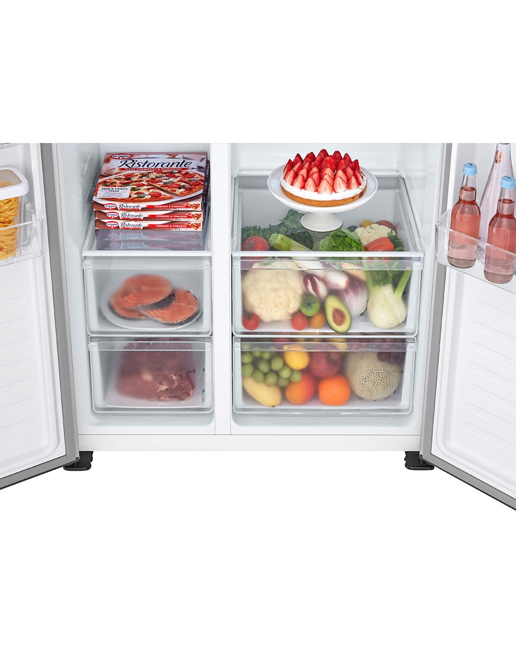 Side by Side LG Refrigerator 509L Multi Air Flow | LG UAE