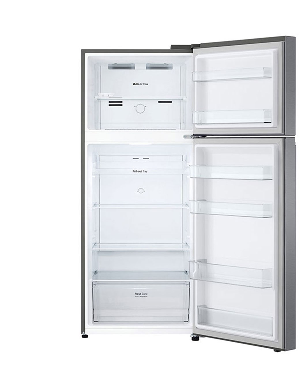 LG Top Mount Fridge, 375L, Silver | LG UAE