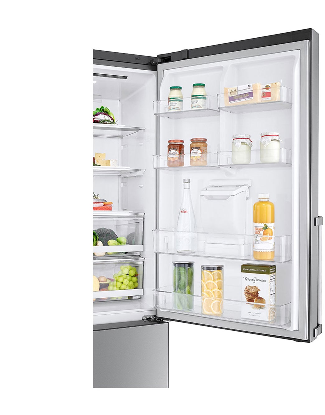 2024 LG Bottom Mount Refrigerator, Platinum Silver | LG UAE