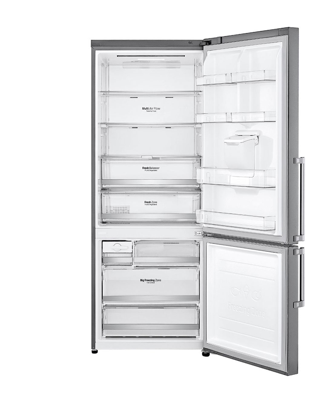 2024 LG Bottom Mount Refrigerator, Platinum Silver | LG UAE