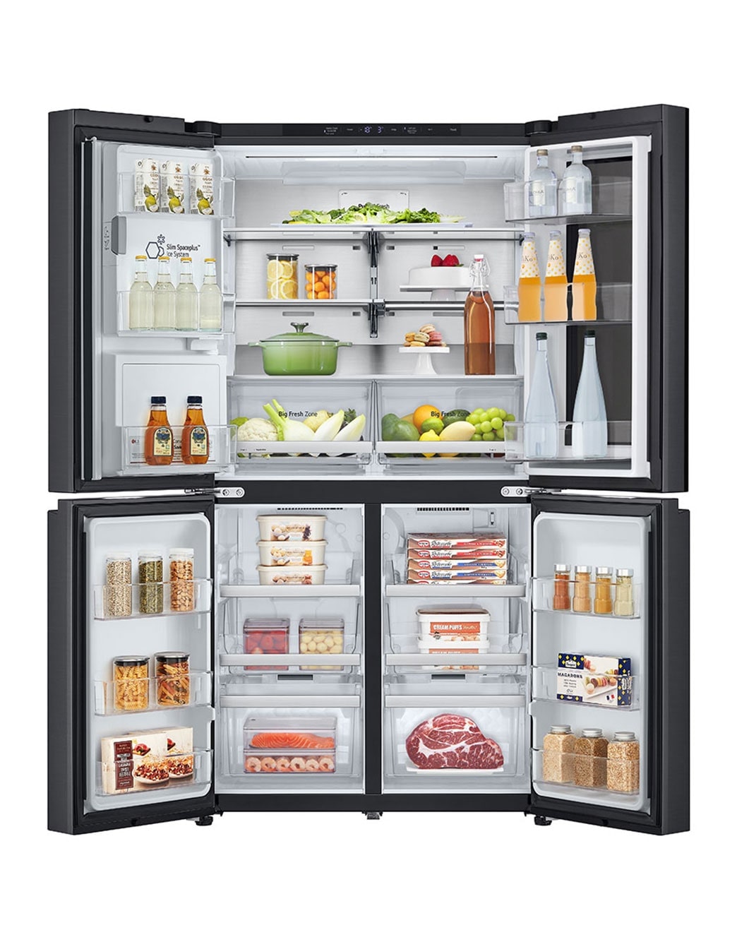 LG Black Glass InstaView, Essence Black Steel, 2024 | LG UAE