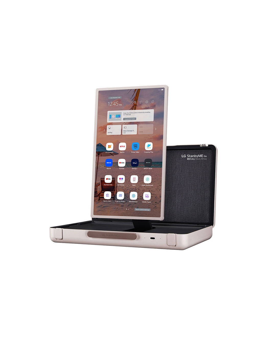 LG 2023 StanbyME Go carry bag design 27'' FHD screen | LG UAE