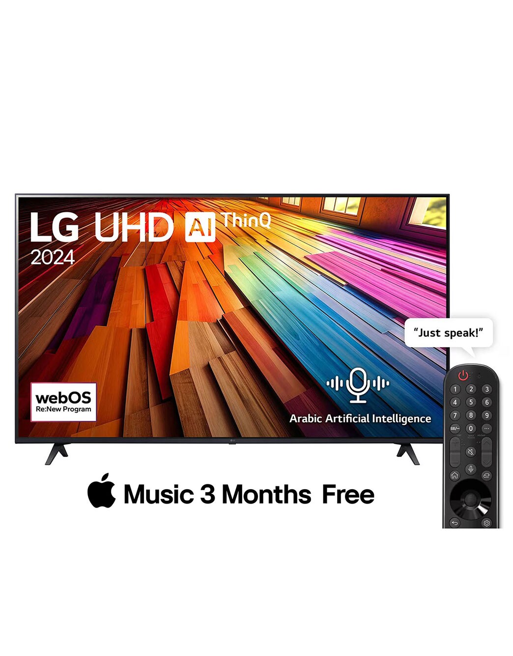 75 Inch 4K Smart TV webOS24 2024 - UHD UT80 | LG UAE