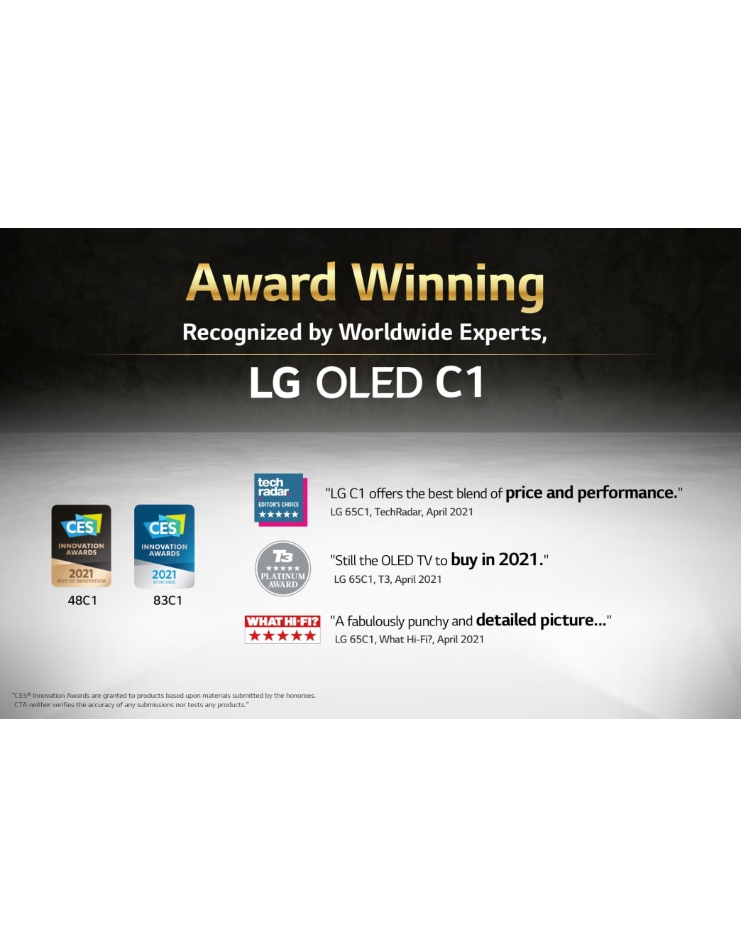LG Smart OLED TV 48 Inch C1 Series 4K Cinema HDR | LG UAE