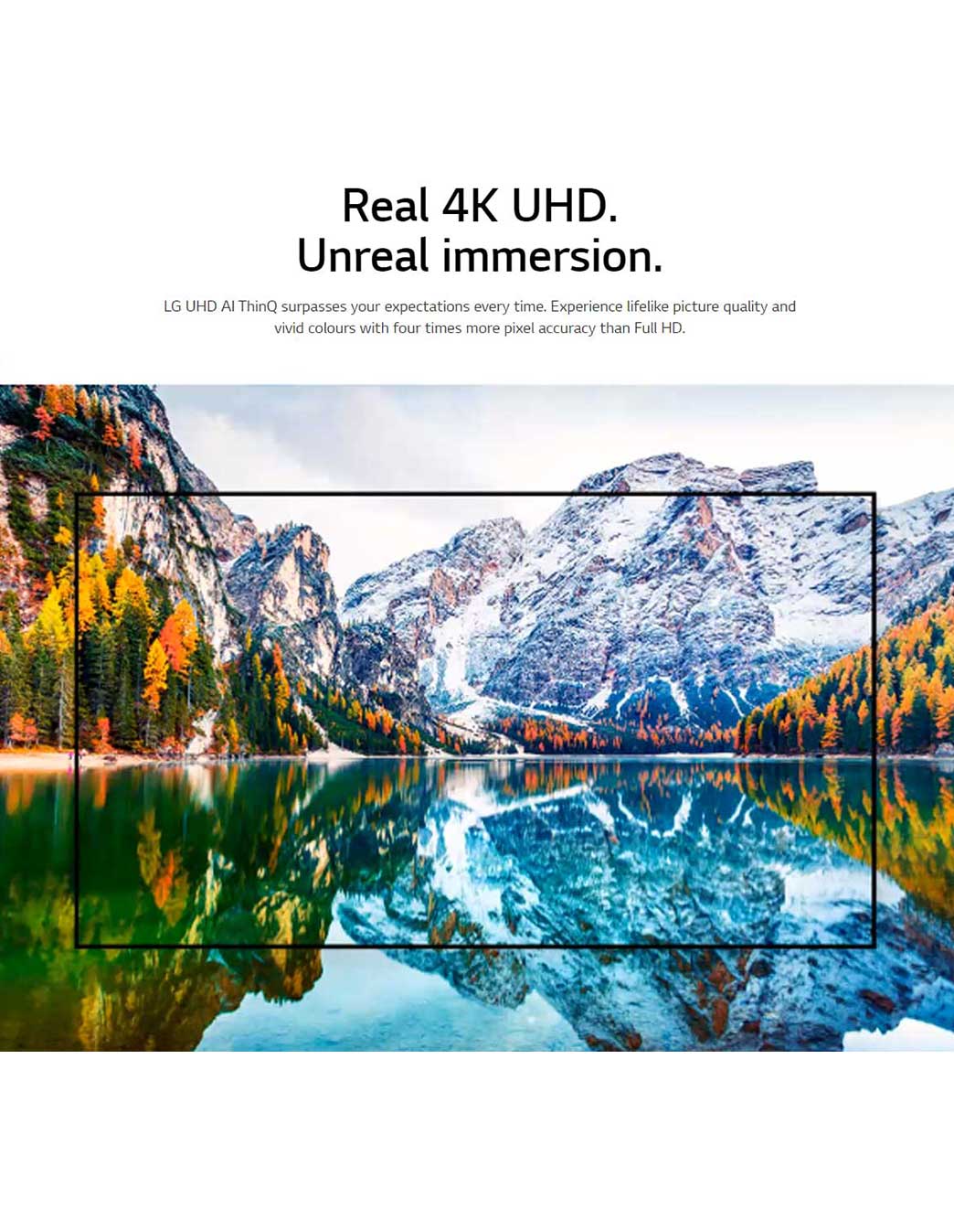 LG 55 inch smart TV - Ultra HD TVs Cinema Screen Design | LG UAE