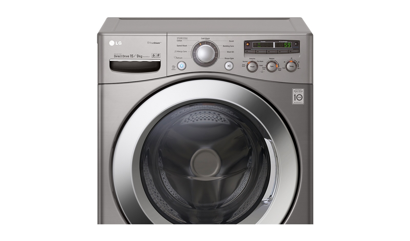 LG F10F6RDS27:Front Load Washing Machine with 6 Motion Direct Drive ...