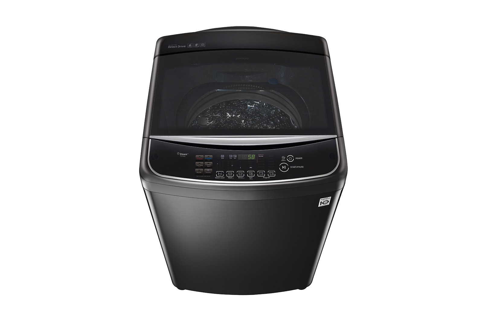 LG 19kg Top Load Washing Machine, Black | LG UAE