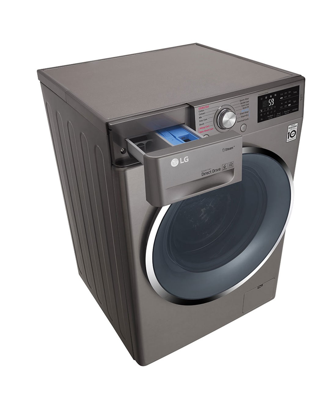 LG Front Load Washer, 8 Kg, 6 Motion Direct Drive, Add Item, Smart ...