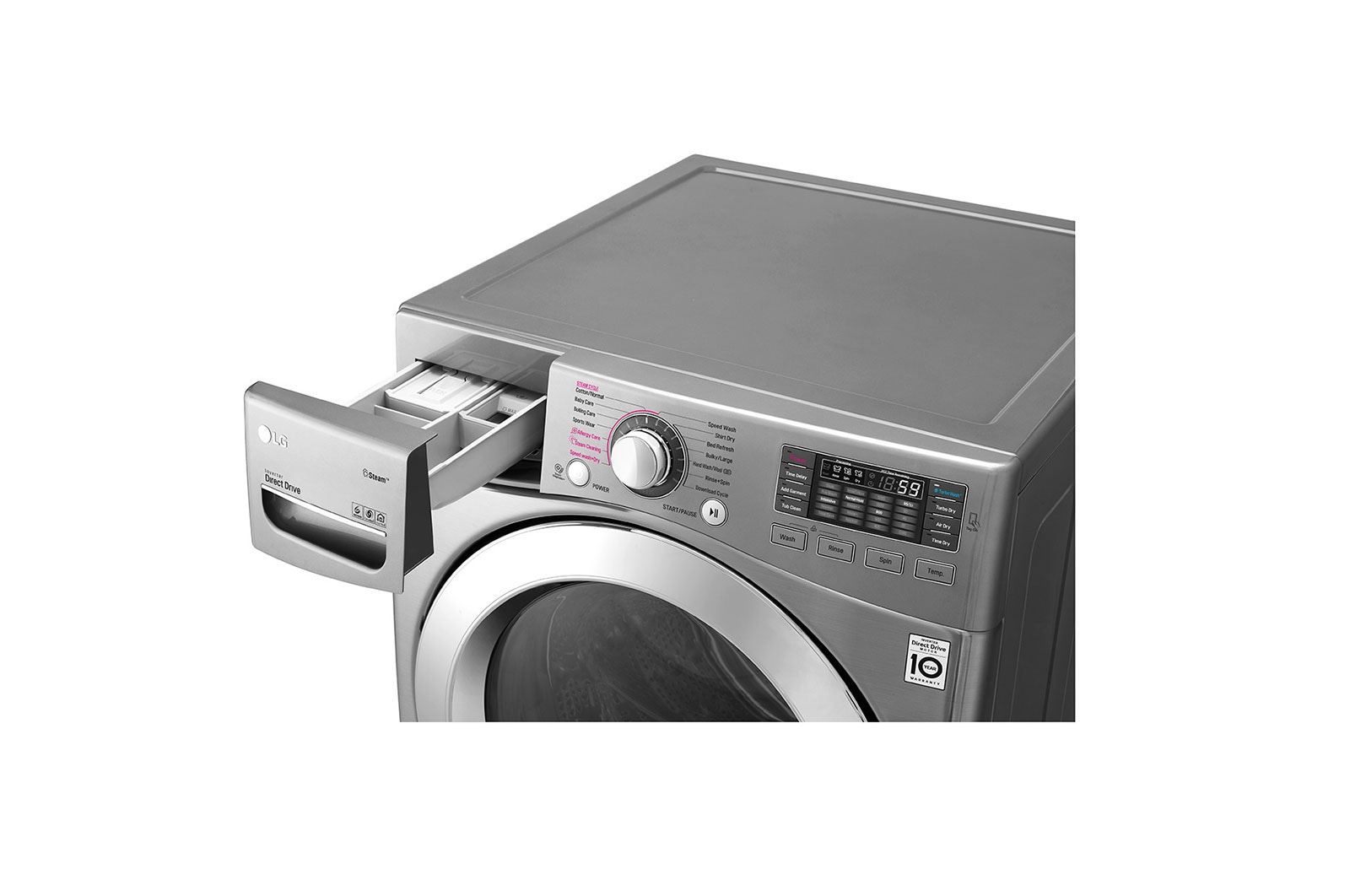 LG TWINWash™, Washer & Dryer, 21.5 / 10 Kg, 6 Motion Direct Drive ...