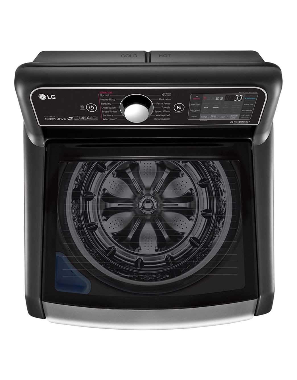 LG 18kg Top Load Washing Machine, Black | LG UAE