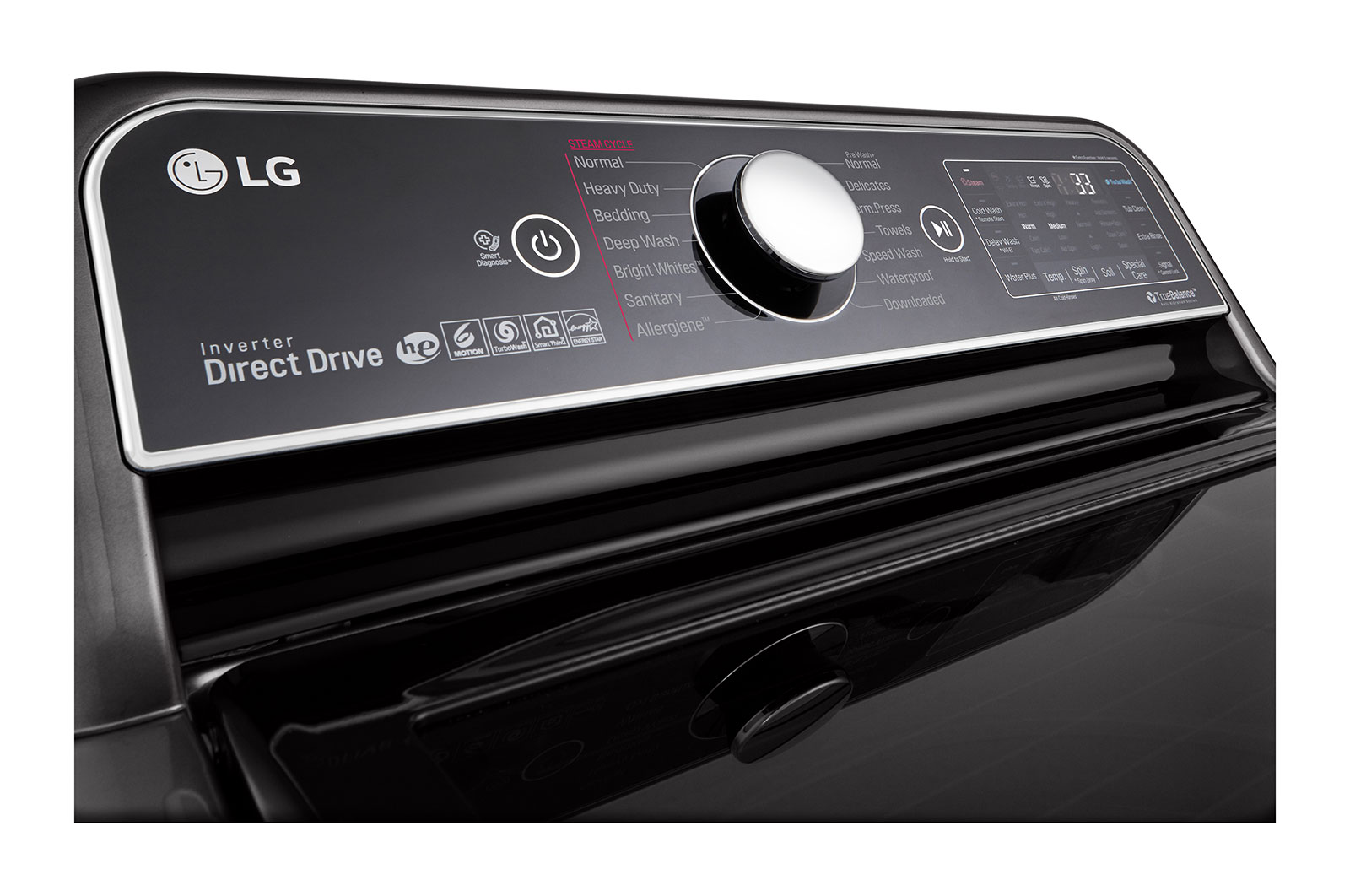 LG 24kg Top Load Washing Machine, Black | LG UAE
