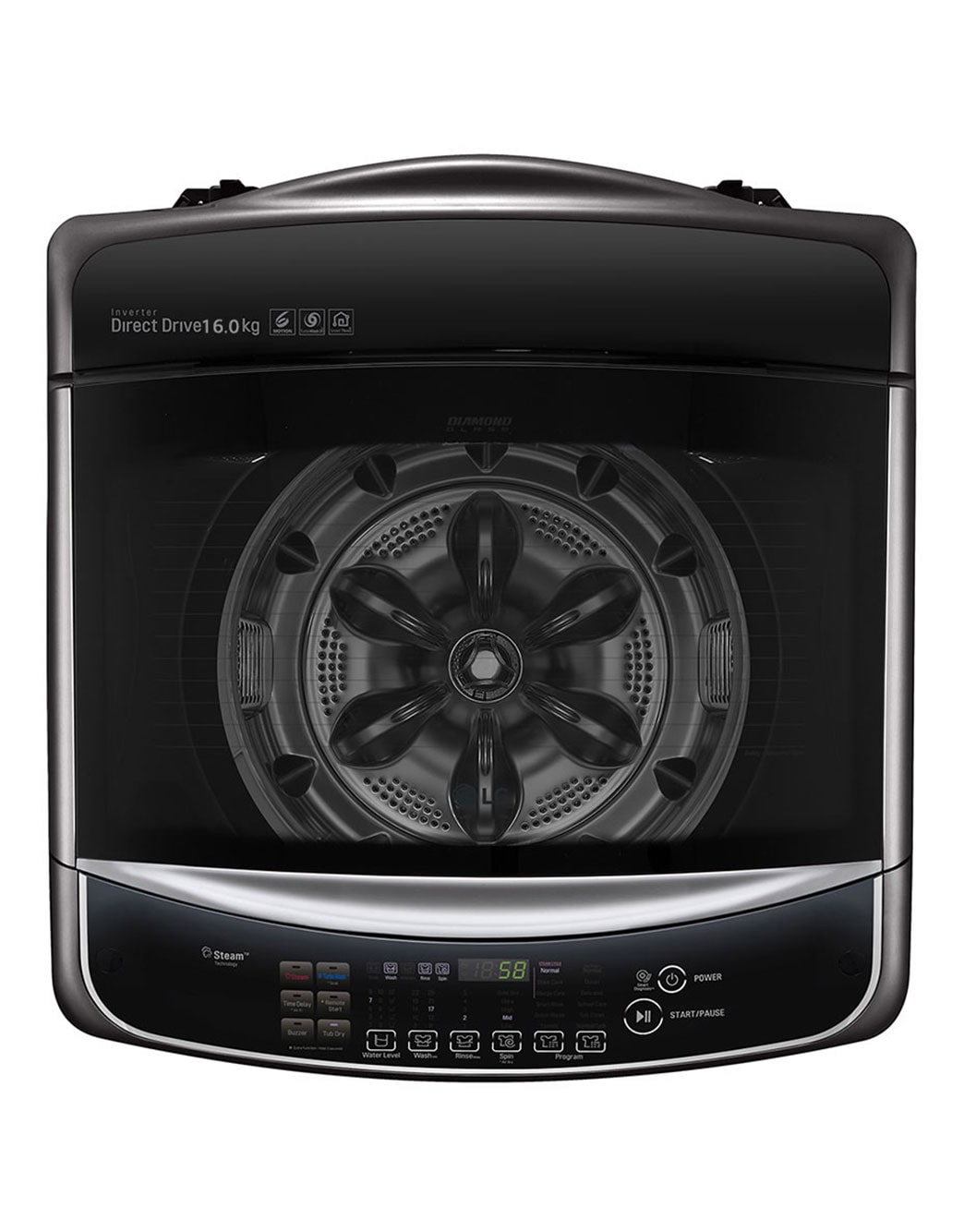 LG Top Load Washing Machine 16kg, Black | LG UAE