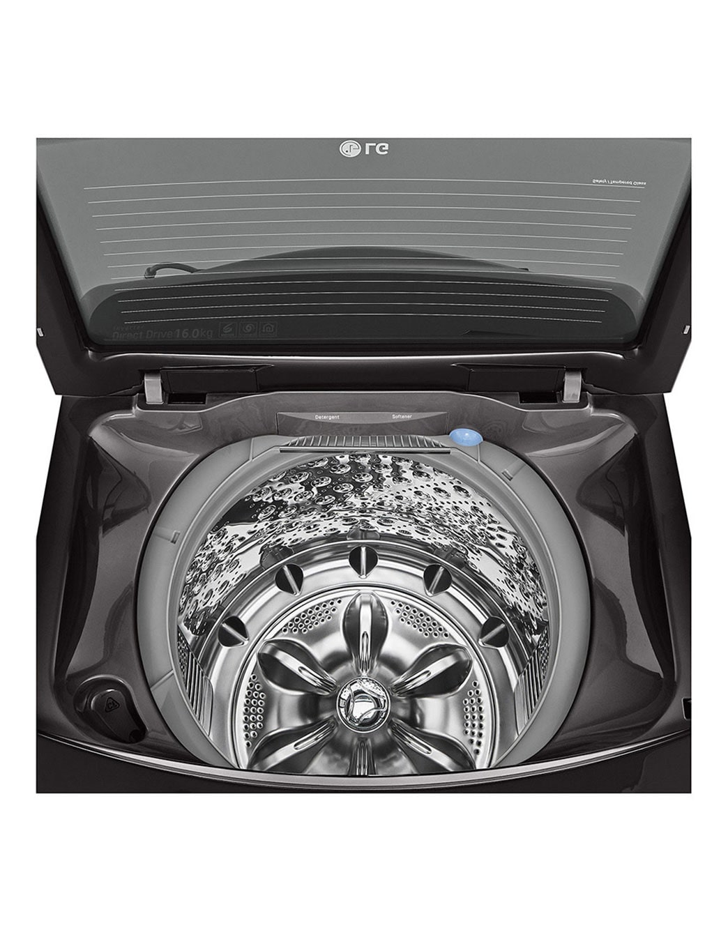 LG Top Load Washing Machine 16kg, Black | LG UAE