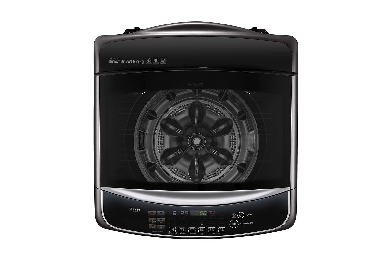 LG Top Load Washing Machine 16kg, Black | LG UAE